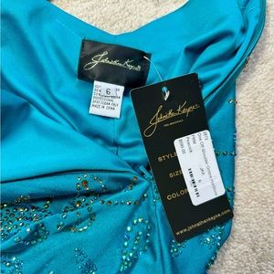 Jonathan Kayne | Dresses | Johnathan Kanye 2872 Teal Blue Gown | Poshmark
